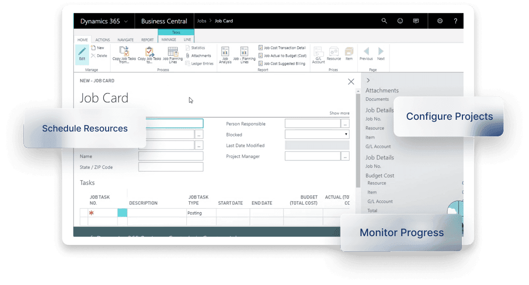 D365 Business Central for Project Management
